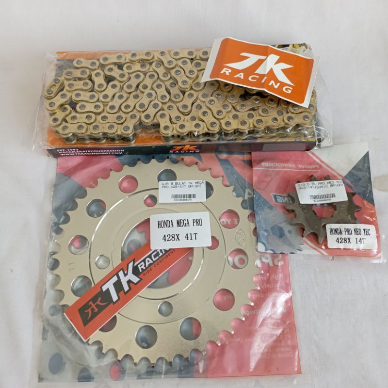 Jual Gear Set TK Racing 428 CB150R CBR150R SONIC 150 SUPRA GTR MEGAPRO VERZA TIGER GEAR SET SSS ...