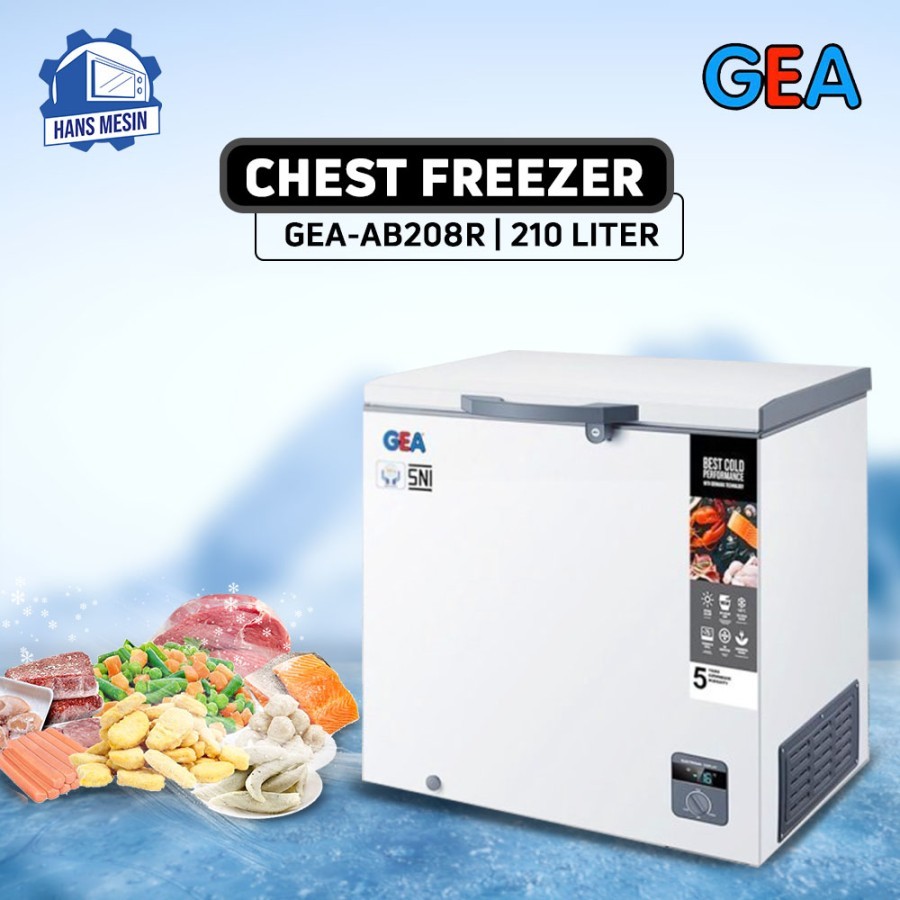Jual CHEST FREEZER GEA AB-208R FREEZER BOX 200 LITER | Shopee Indonesia