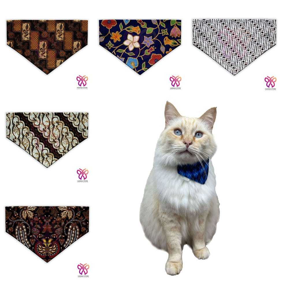 Jual Bandana syal kalung Anjing Kucing Batik | Shopee Indonesia
