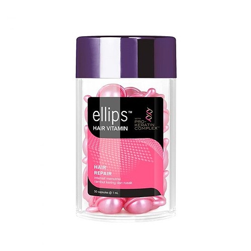 Jual Ellips Hair Vitamin Capsule Jar 50 pcs - 1ml | Shopee Indonesia