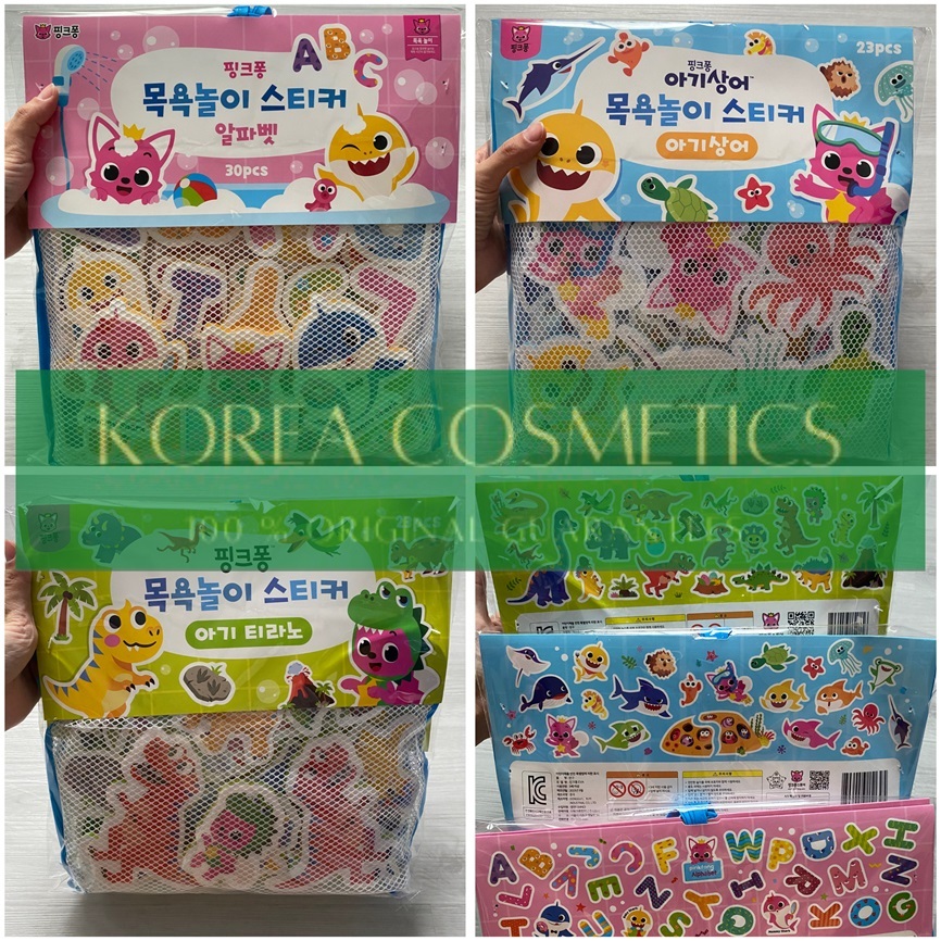 Jual Pinkfong Baby Shark Bath Play Sticker / mainan mandi / toy ori ...