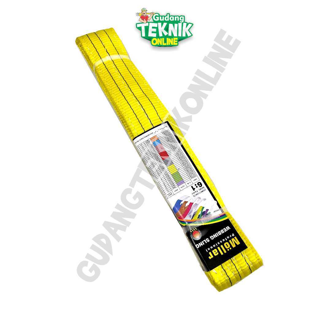 Jual Tali Webbing Sling 3 TON x 3 Meter 4 Meter 5 Meter 6 Meter MOLLAR ...