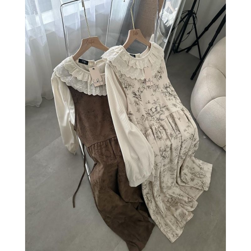 Jual HAEDA LACE MIDI by Outfix | Shopee Indonesia