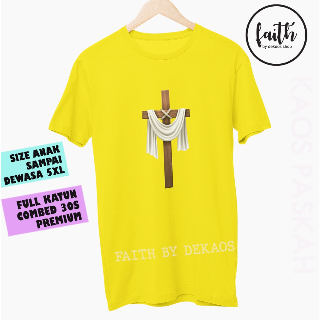 Jual KAOS PASKAH / KAOS ROHANI KRISTEN / KAOS EASTER / KAOS ROHANI ...