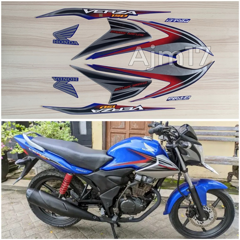 Jual STIKER STRIPING MOTOR VERZA 2013 BIRU | Shopee Indonesia
