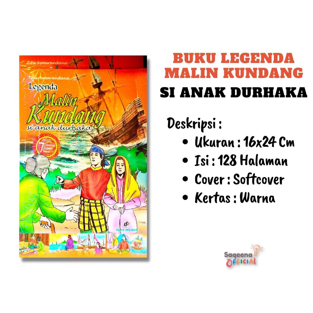 Jual Buku Cerita Anak Bergambar./Buku Legenda Malin Kundang Si Anak Durhaka | Shopee Indonesia