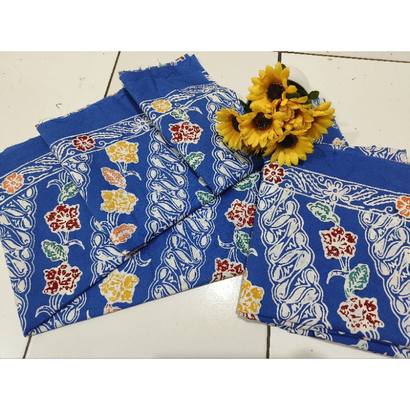 Jual KAIN BATIK CAP KATUN COLET LIRIS BUNGA PIPIN BATIK CIREBON ...