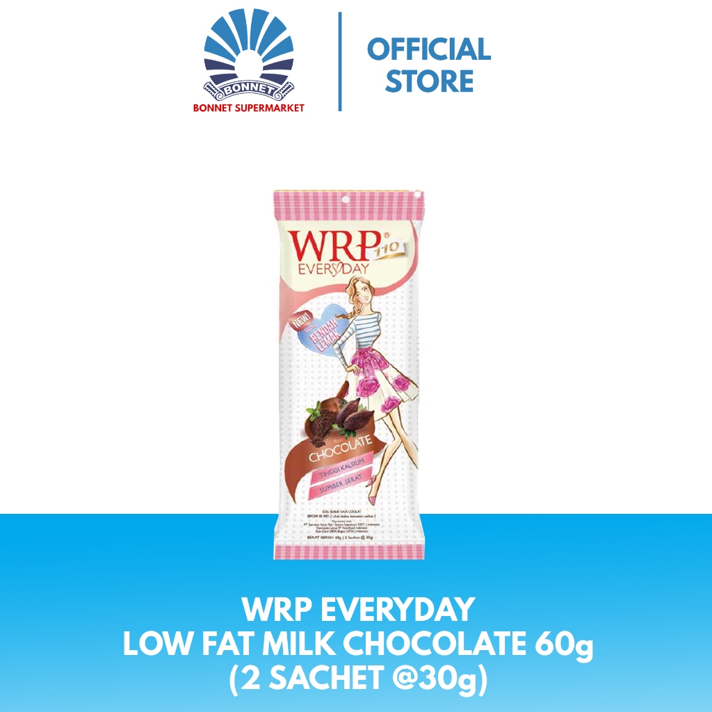 Jual Wrp Everyday Low Fat Milk Chocolate 60g ( 2 Sachet @30g ...