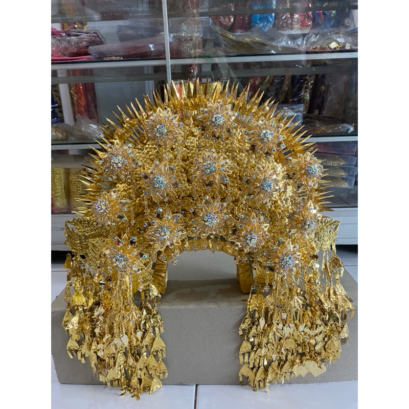 Jual SUNTING PENGANTEN MINANG PADANG SEPUH EMAS | Shopee Indonesia