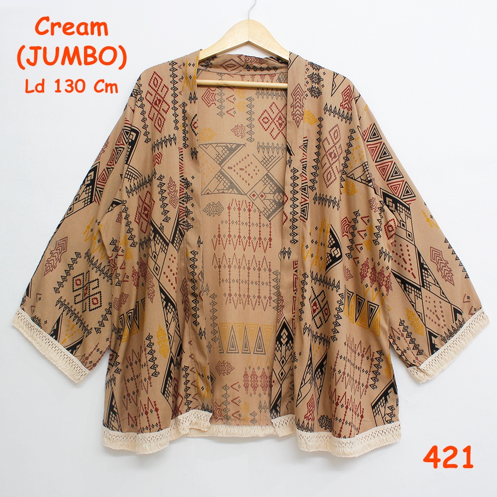 Jual TERMURAH cardigan outer JUMBO ld 130 cm batik tribal songket ...