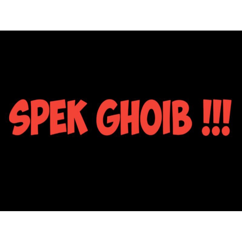 Jual stiker cutting logo timbul spek ghoib bisa custom | Shopee Indonesia