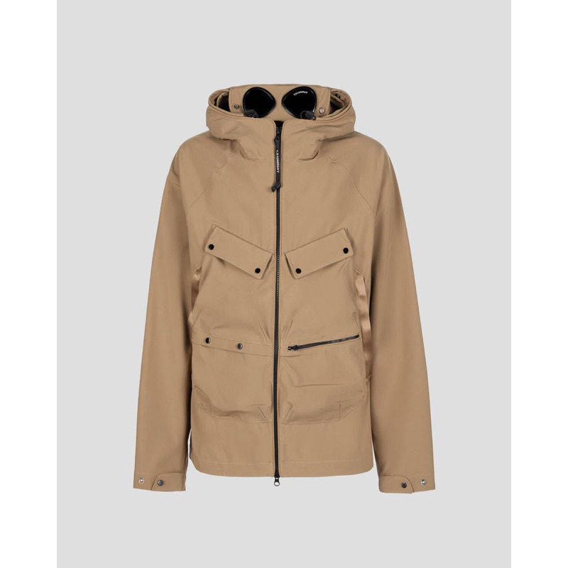 Jual CP Company Shell R Goggle Jacket In khaki Original | Shopee Indonesia