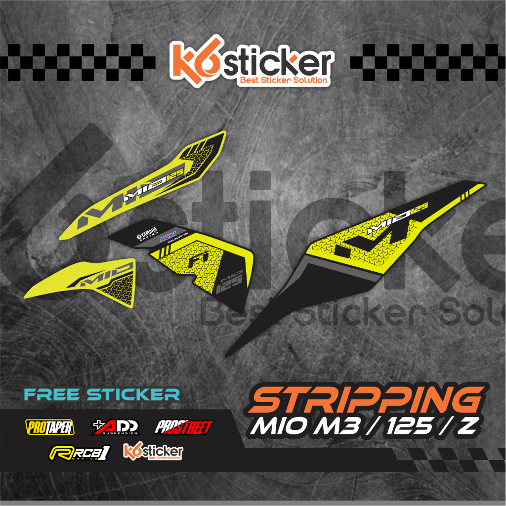 Jual STICKER STANDAR MIO M3/ MIO Z / MIO 125 SPAKBORD BERWARNA | Shopee ...