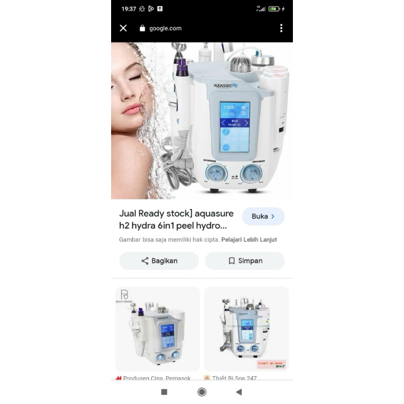 Jual Alat hydra Aquasure H202 6in1 Hydrapeel Dermabrasion oxygen spray ...