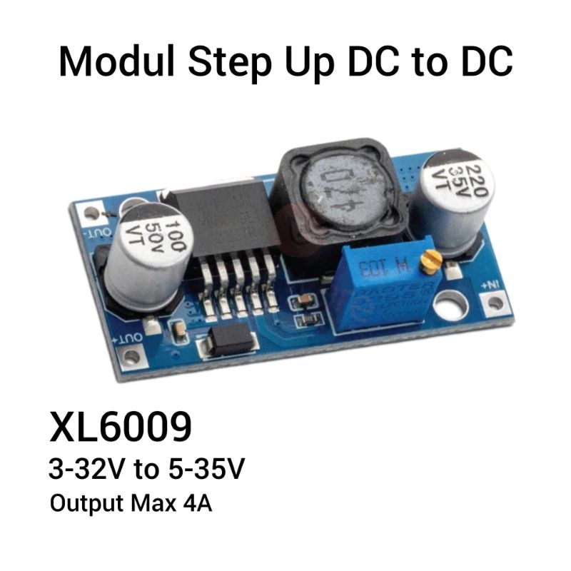 Jual XL6009 Modul Step Up DC-DC Adjustable 4A - Penaik Tegangan DC ...