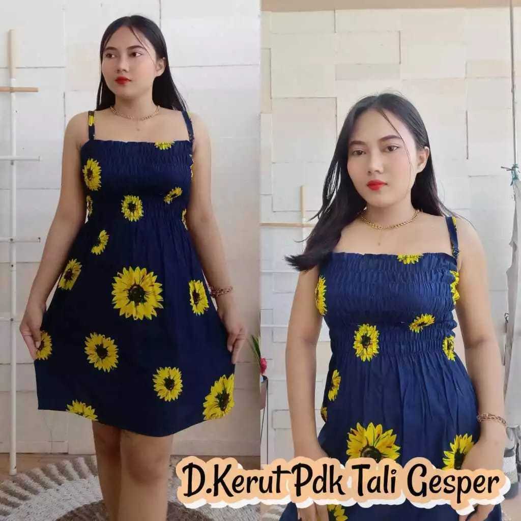Jual Dress Kerut Tali Kemben Bali Rayon Adem Fashion Wanita Terbaru ...