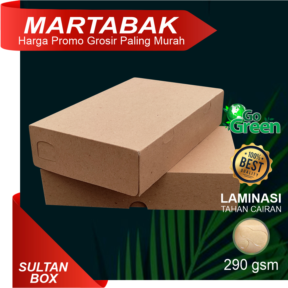 Jual Dus Martabak Donat 100 pcs Manis Martabak Telur Kotak Brownies Kue ...
