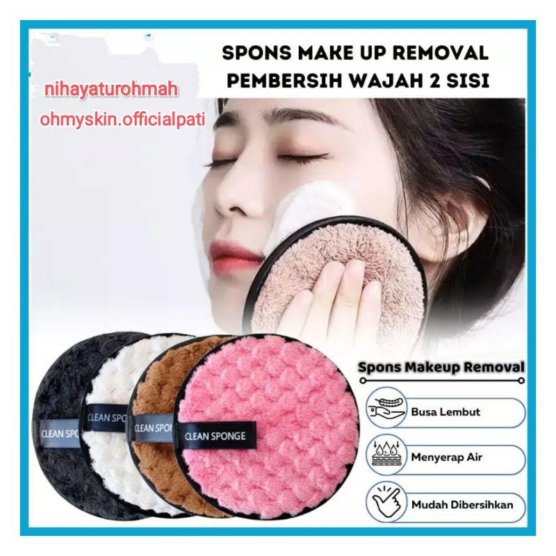 Jual Spons Cuci Muka/ Makeup Removal Clean Sponge Puff Face Cleansing ...