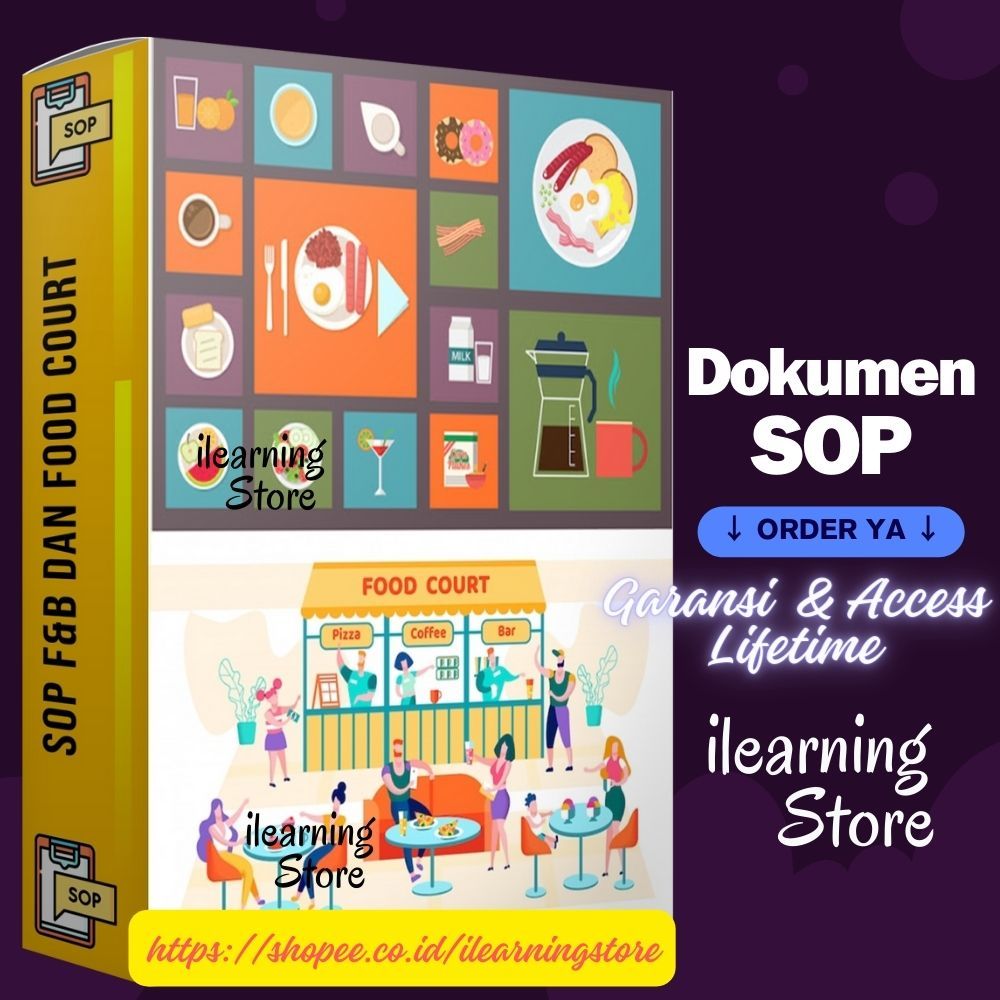 Jual [SOP 34] FOOD & BEVERAGES dan FOOD COURT + FLOWCHART + DOCUMENT REQUEST + BONUS TEMPLATE ...