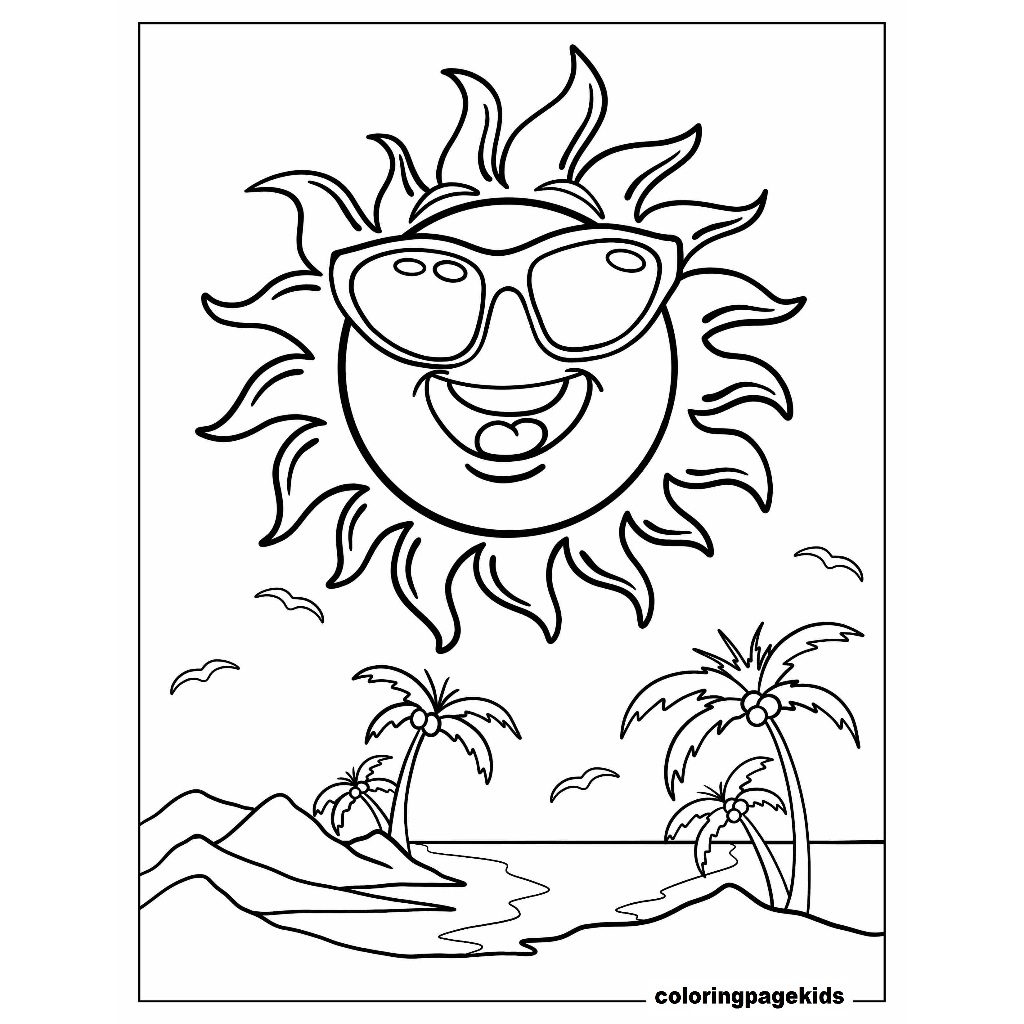Jual LEMBAR SKETSA MEWARNAI TEMA MUSIM PANAS | Shopee Indonesia
