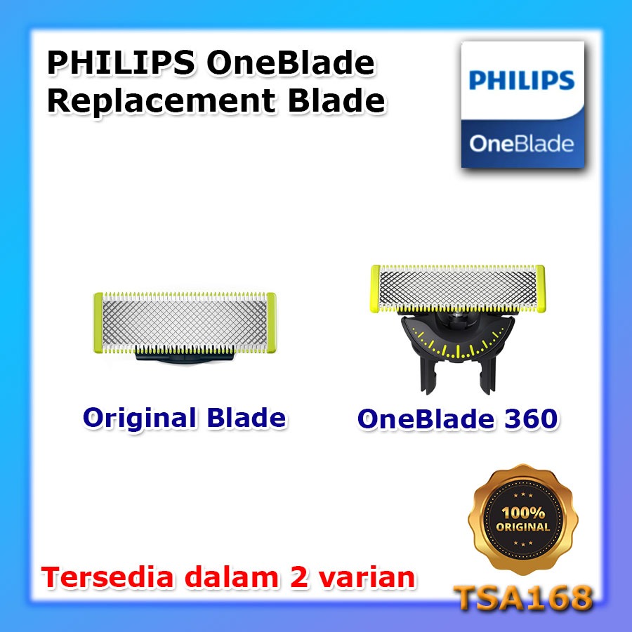 Jual Philips Norelco OneBlade Replacement Blade Genuine Pisau Cukur One ...