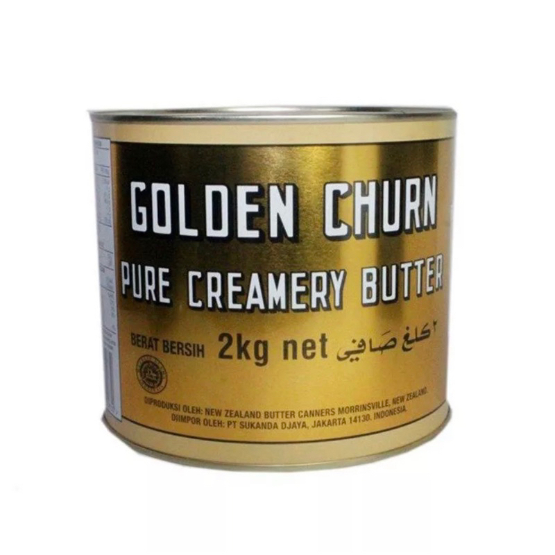 Jual Golden Churn Butter 2kg - Golden Churn Pure Creamery Butter ...