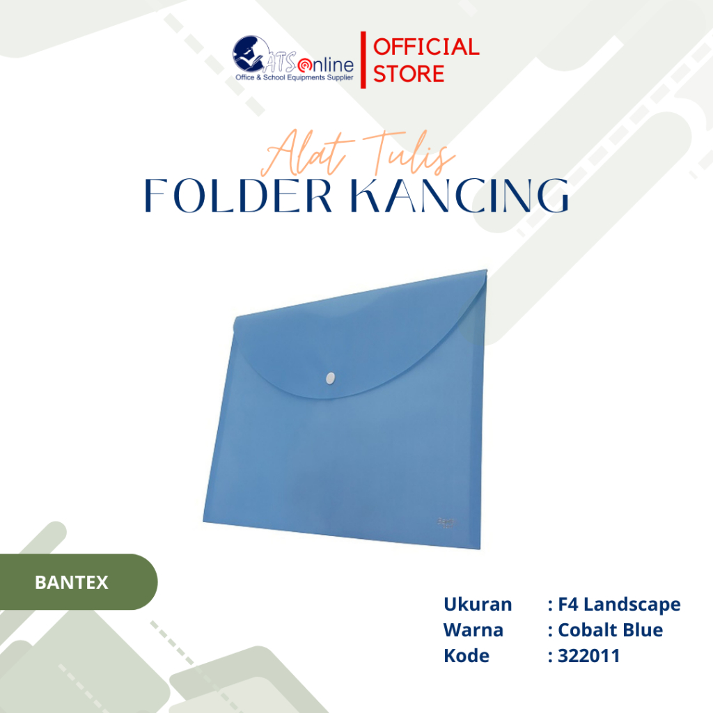 Jual BANTEX Folder Kancing F4 Landscape | Shopee Indonesia