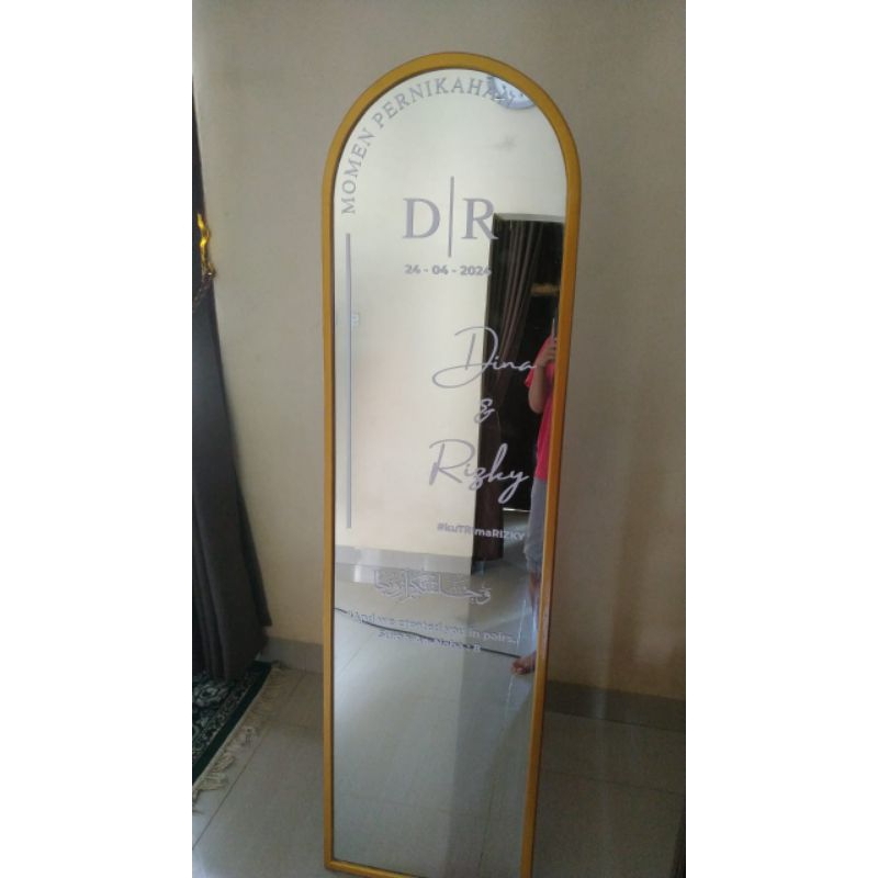 Jual Sticker Mirror Sign Desain Khusus // Cermin Aesthetic // Mirror ...