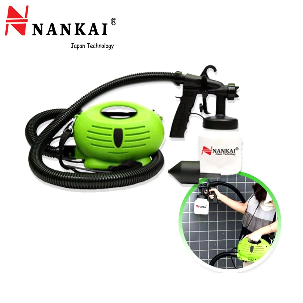 Jual NANKAI Portable Spray Gun Electrik 800ML Mesin Semprot Cat Tembok ...