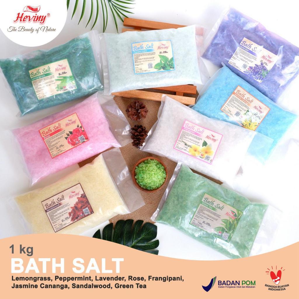 Jual 1BUNGKUS HEVINY BATH SALT 1 KG @MJ | Shopee Indonesia