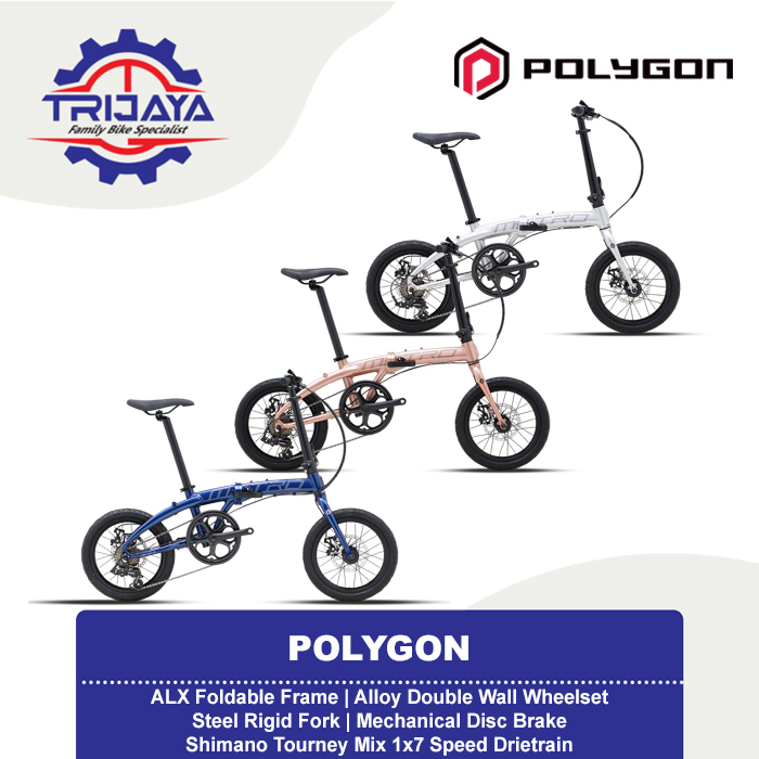 Jual Polygon Metro 2 Sepeda Lipat 7 Speed [16 Inch] Folding Bike ...