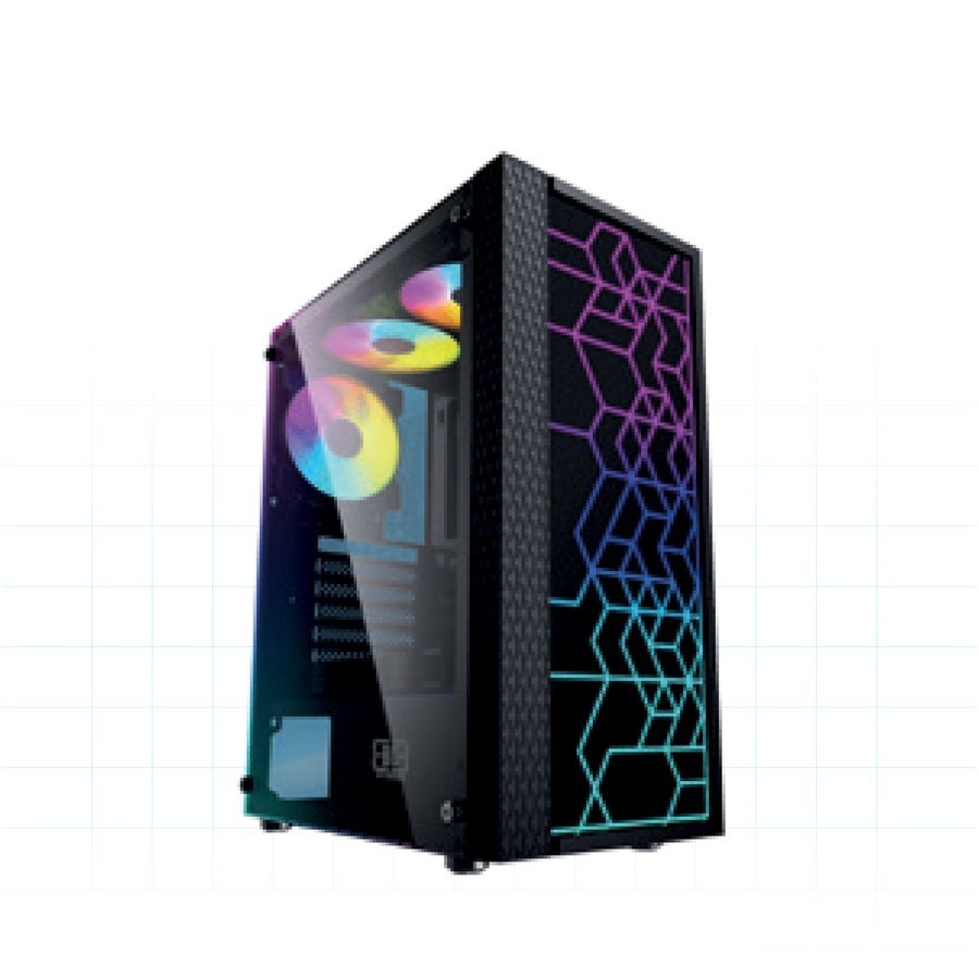 Jual Casing Simbadda BattleGround 05 ATX, mATX Tempered Glass, Gaming ...