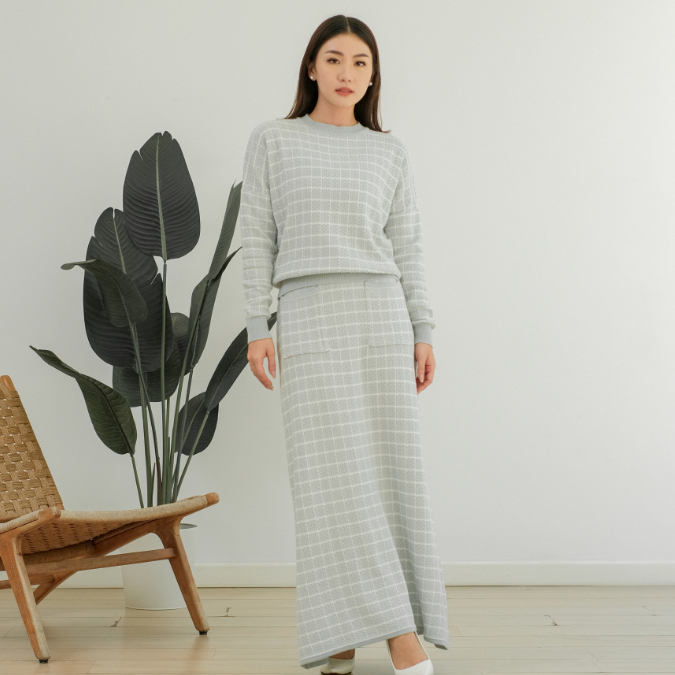 Jual Asiro Knitted Minzy Carla Outfit Set Mint | Shopee Indonesia