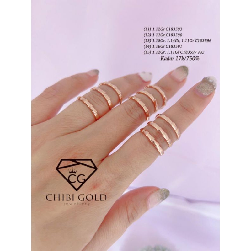 Jual CHIBI GOLD - Cincin serpenti italy emas 750 kadar 17k Chibi gold ...
