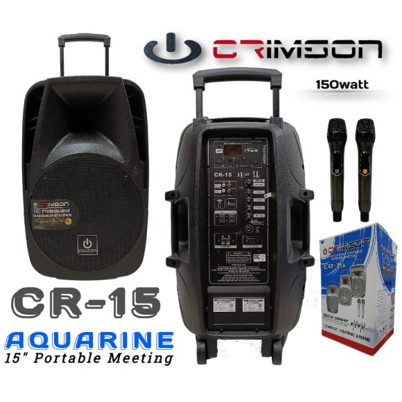 Jual Speaker Meeting 15 Inch Crimson CR15 Aquarine CR-15 CR 15 Aquarine | Shopee Indonesia