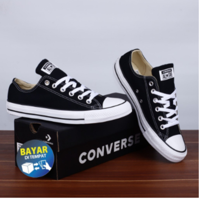 Jual Sepatu Converse Pendek Chuck Taylor pria wanita sepatu sneakers ...