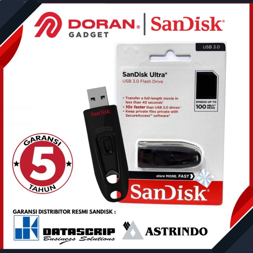 Jual Flashdisk Sandisk 16/32/64/128 GB | Sandisk Ultra Flashdisk USB ...