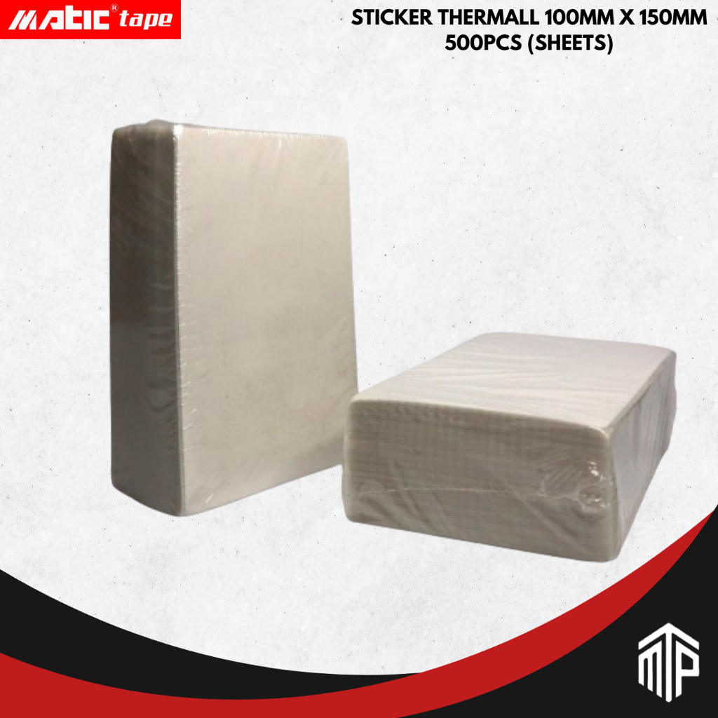 Jual STICKER THERMAL SHEETS MATIC 100MM X 150MM (500PCS) | Shopee Indonesia