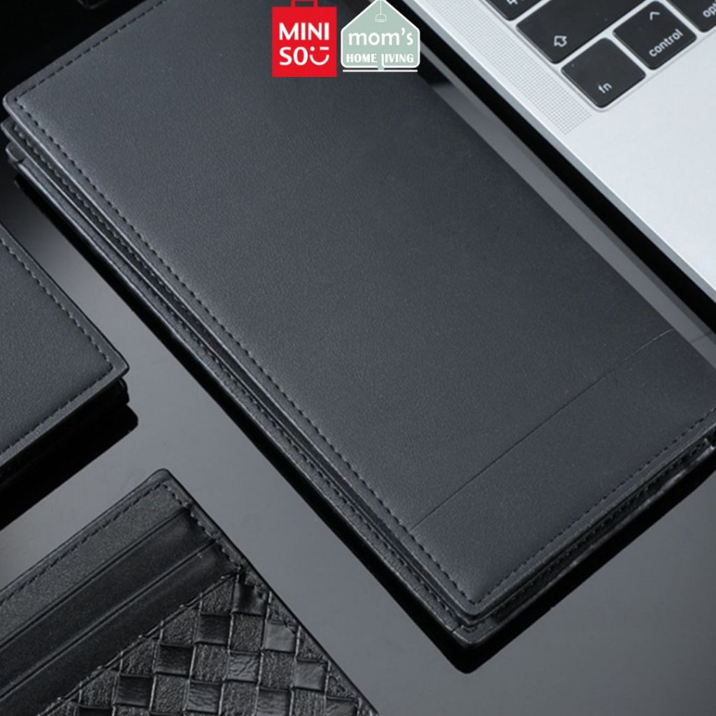 Jual MINISO Dompet Pria Panjang Tipis branded original kulit PU Leather ...