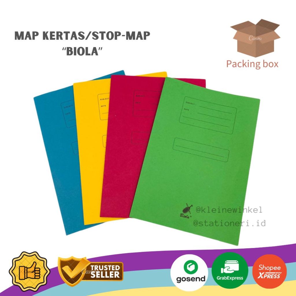 Jual Map Kertas Folio / Stop-Map Kertas BIOLA F4 [ 1 PCS ] | Shopee ...