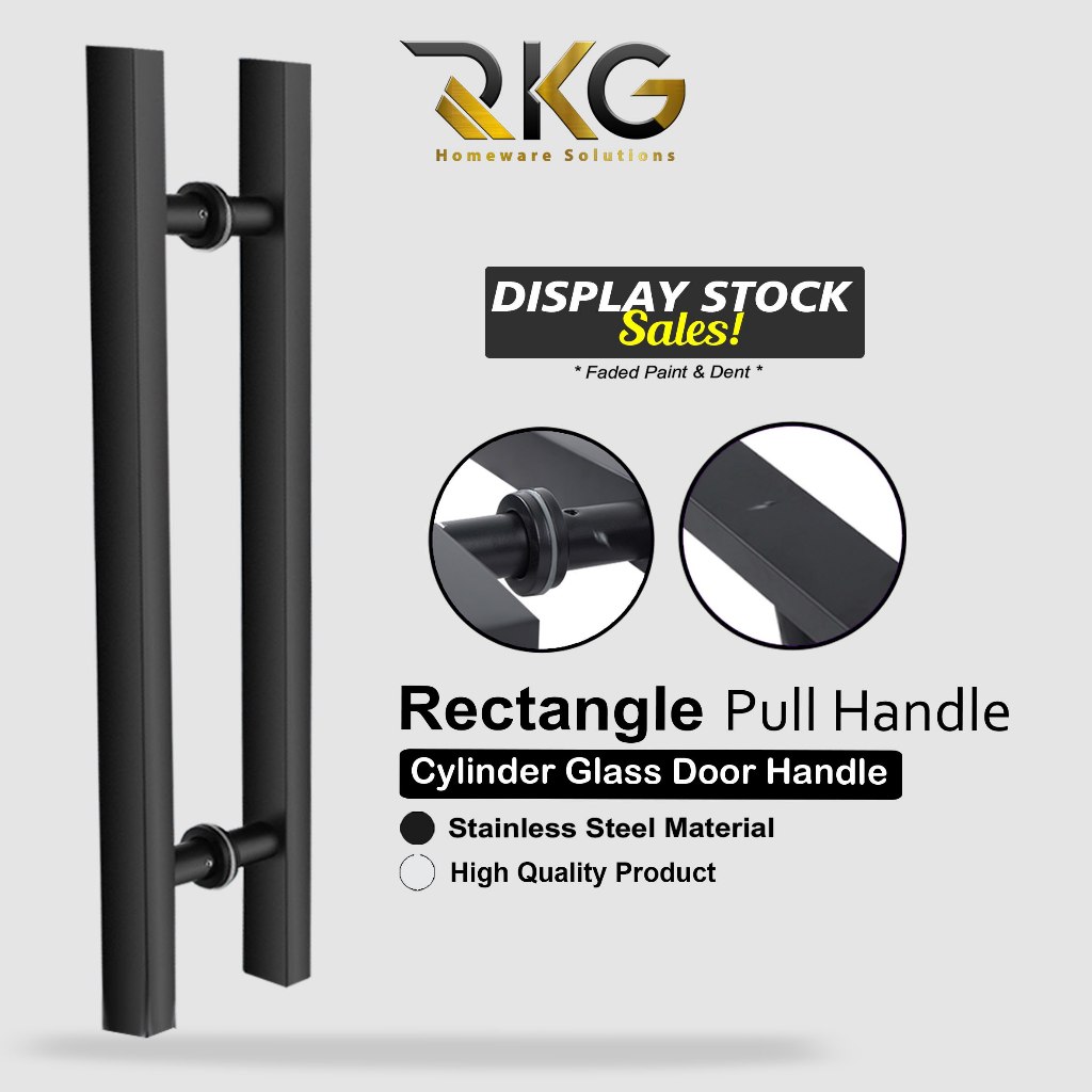 Jual RKG Pull Handle Pintu Kaca Kotak Hitam - Display Product | Shopee ...