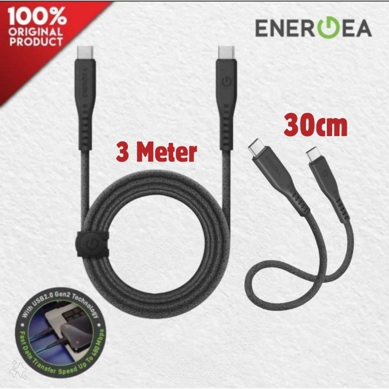 Jual Sync Charge Cable 240w 5A Usb 2.0 480MBPS - Usb C to C - Energea Flow 3 meter & 30cm ...