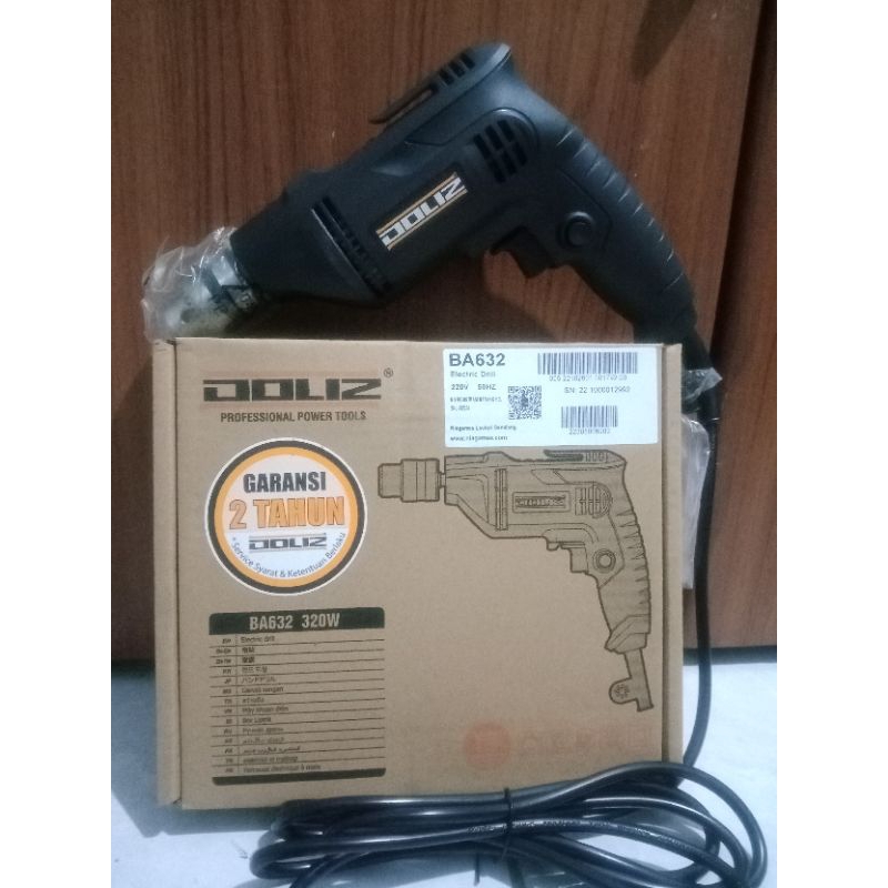Jual Mesin Bor listrik - Bor tangan DOLIZ BA632 10mm Electric Drill 320 ...