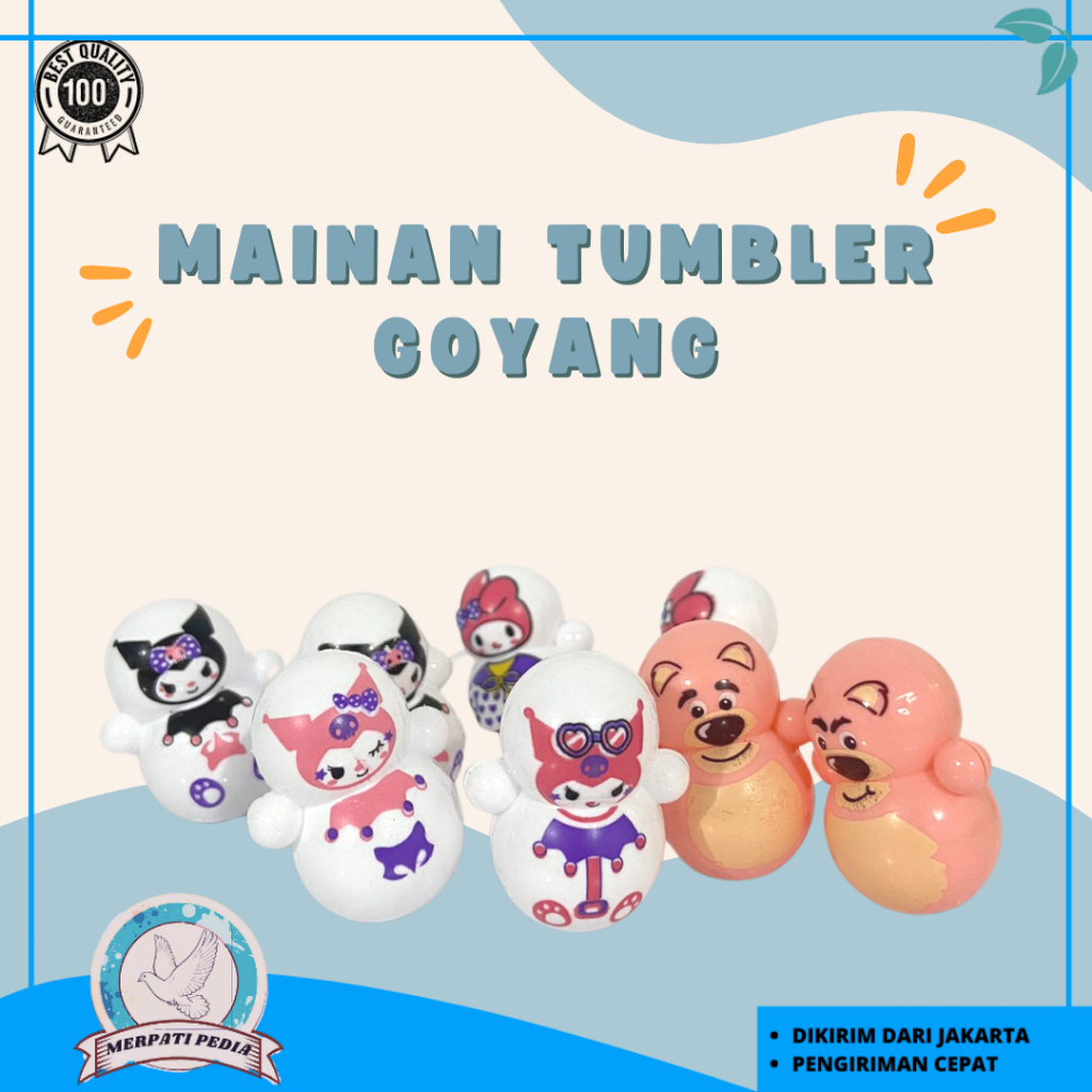 Jual Mainan Bayi Tumbler Goyang Mainan Anak Kartun Boneka Salju MS86 ...