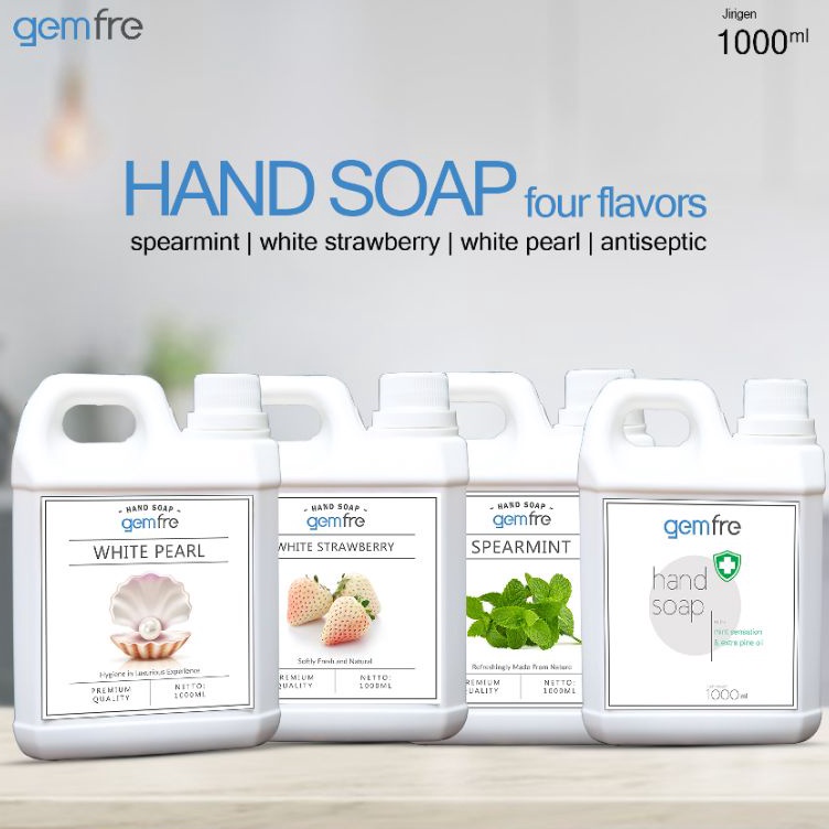 Jual ART D86U Gemfre Handsoap Handwash Sabun Cuci Tangan White Pearl ...