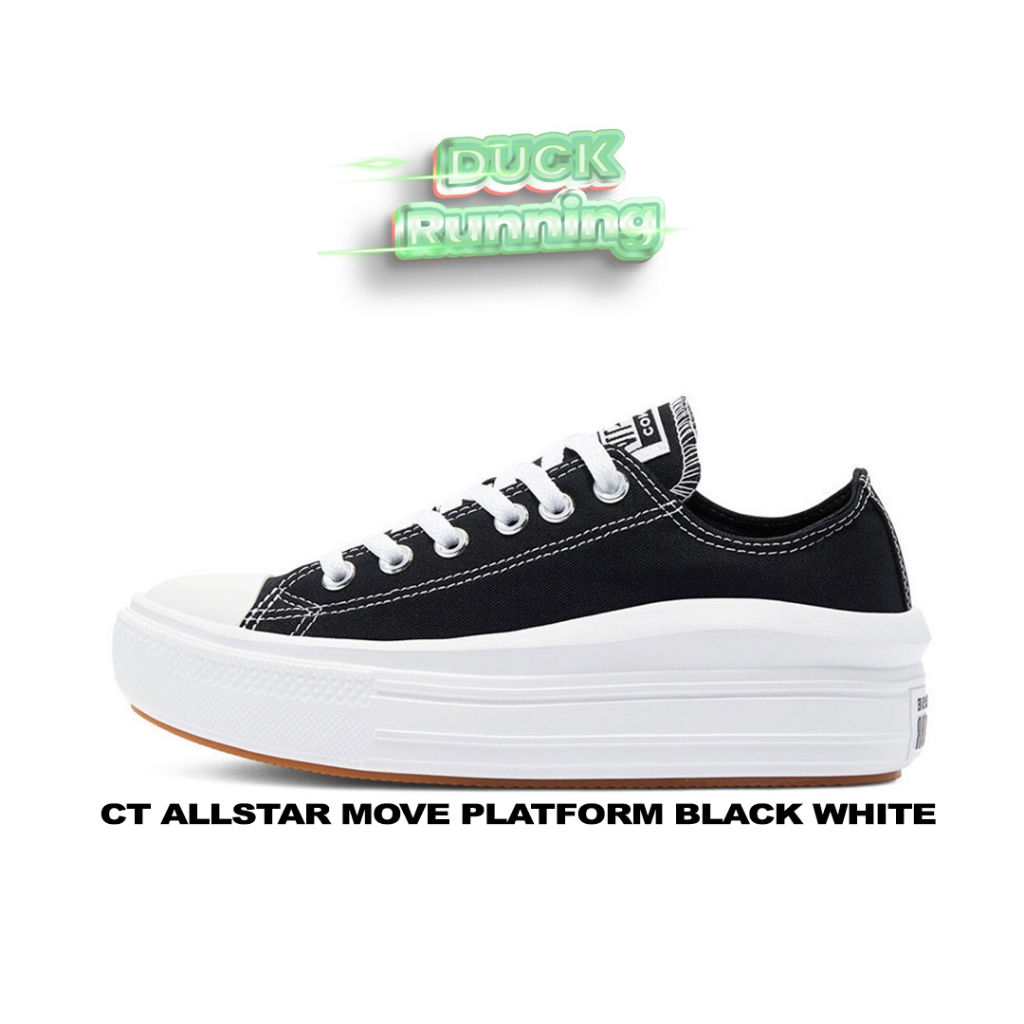 Jual Sepatu Converse Chuck Taylor All Star Move Ox Black White | Shopee ...