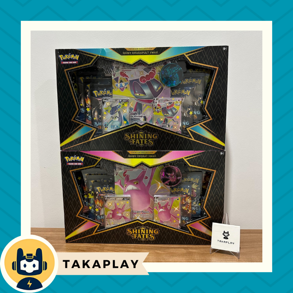 Jual Kartu Pokemon TCG EN Shining Fates Crobat Dragapult VMax Premium ...