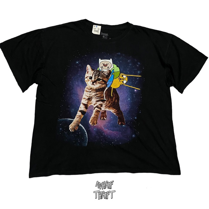 Jual Cartoon Network Adventure Time Finn & Jake Riding Kitten Cat Black ...