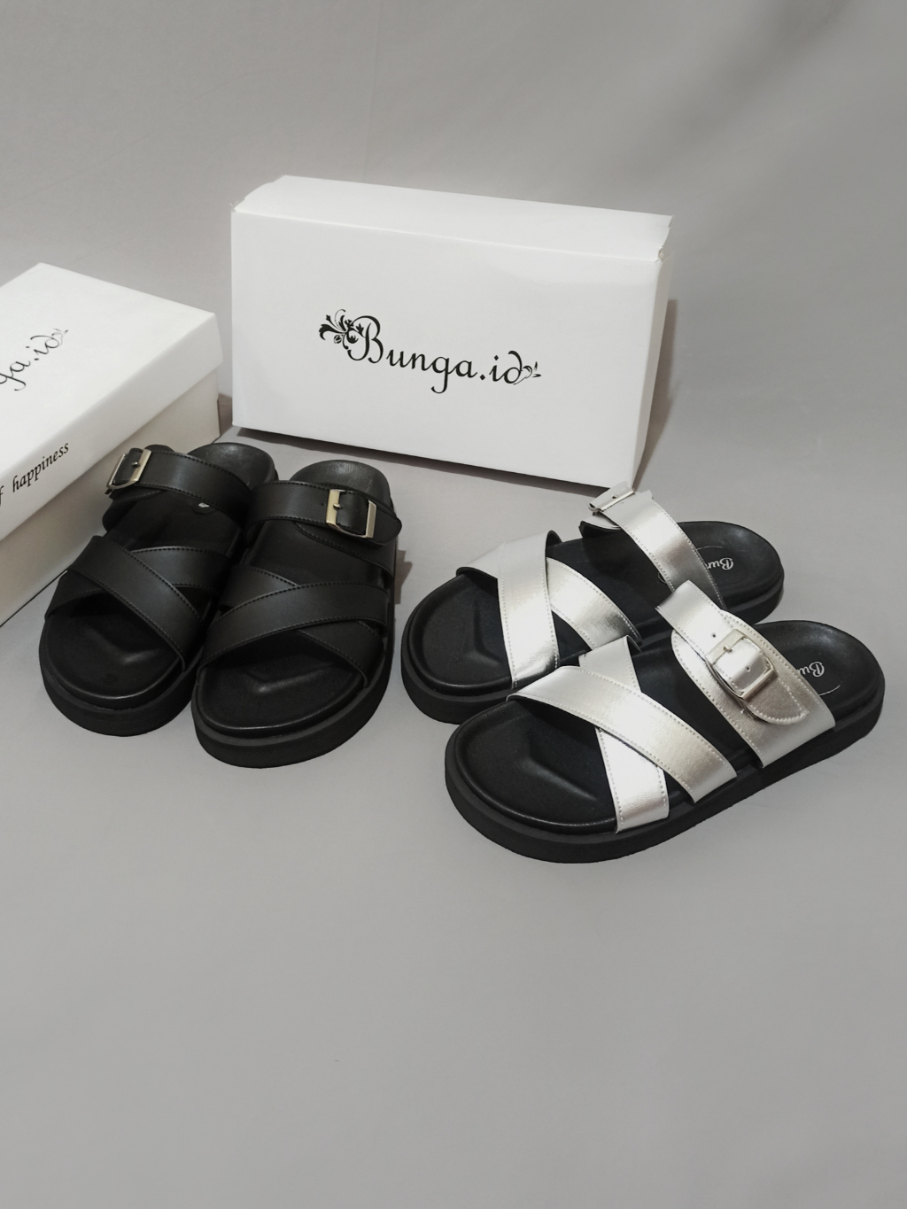 Jual Bunga Sandal Noir / Sandal Perempuan / sandal birken | Shopee ...