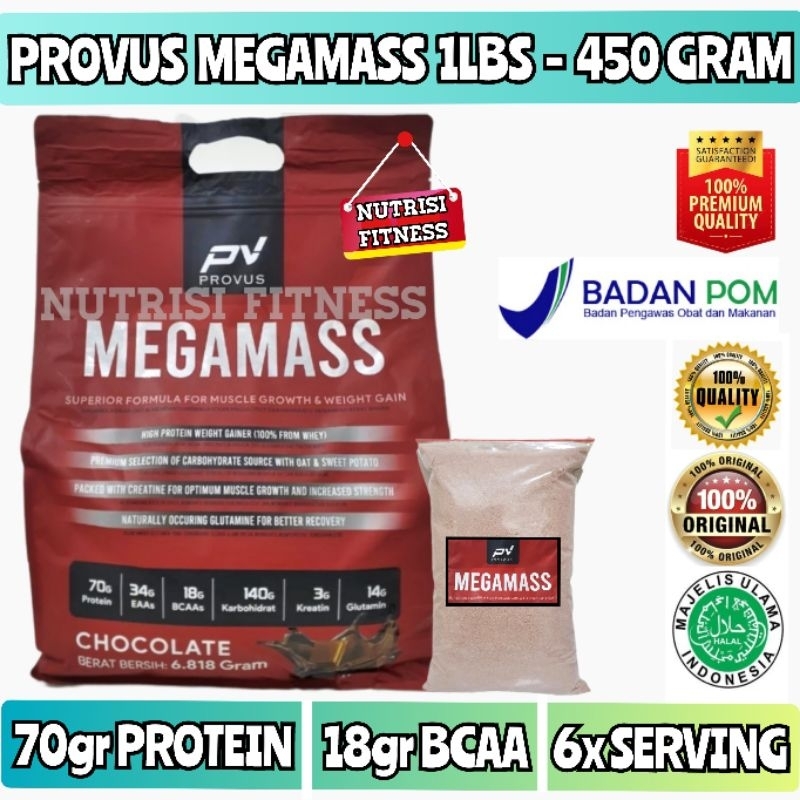 Jual Provus Mega Mass Ecer 1 lbs mass gainer PV Megamass Repack 1lbs ...